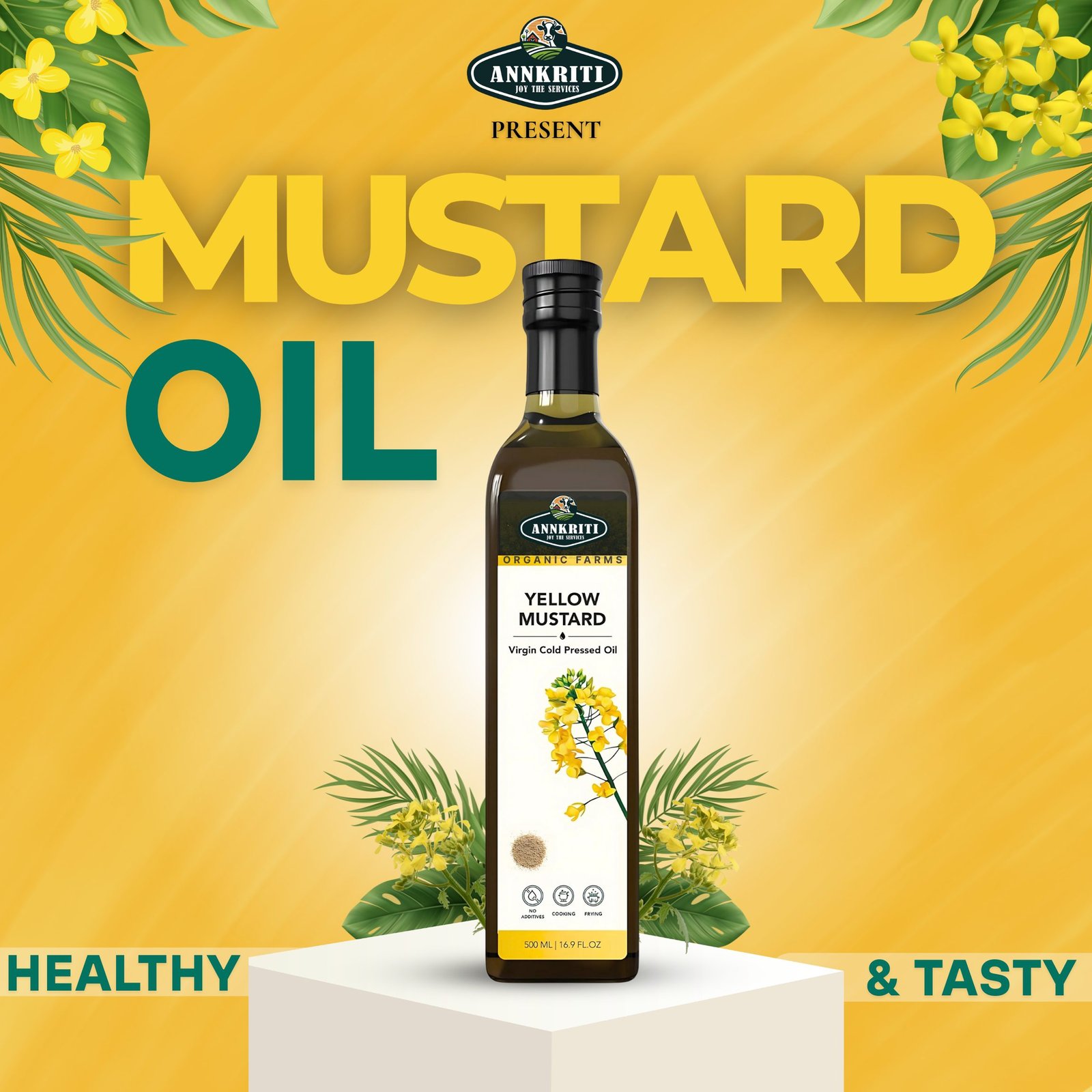 Organic Cold Pressed Mustard Oil | Kesarishalya Premium Range